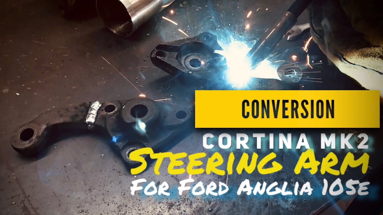 ดัดแปลงช่วงล่าง แปลงตัวบังคับเลี้ยว Conversion cortina mk2 steering arm ...