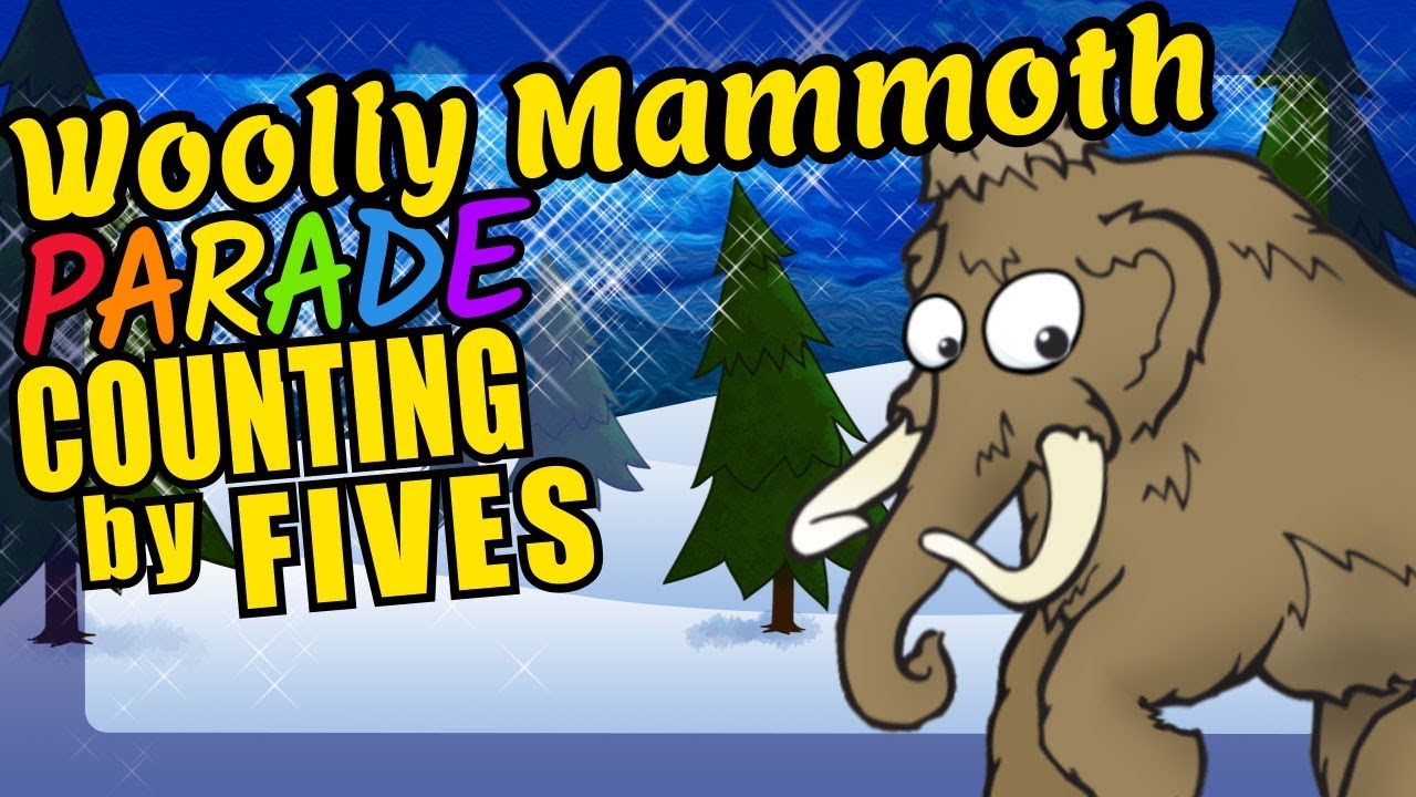 Woolly Mammoth Teaching Counting by Fives Educational Math Video for ...