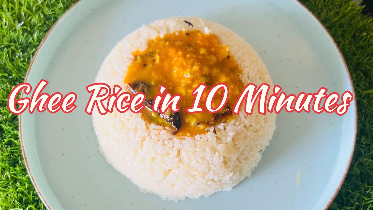 Ghee Rice in 10 Minutes: The Ultimate Comfort Food! - YouTube