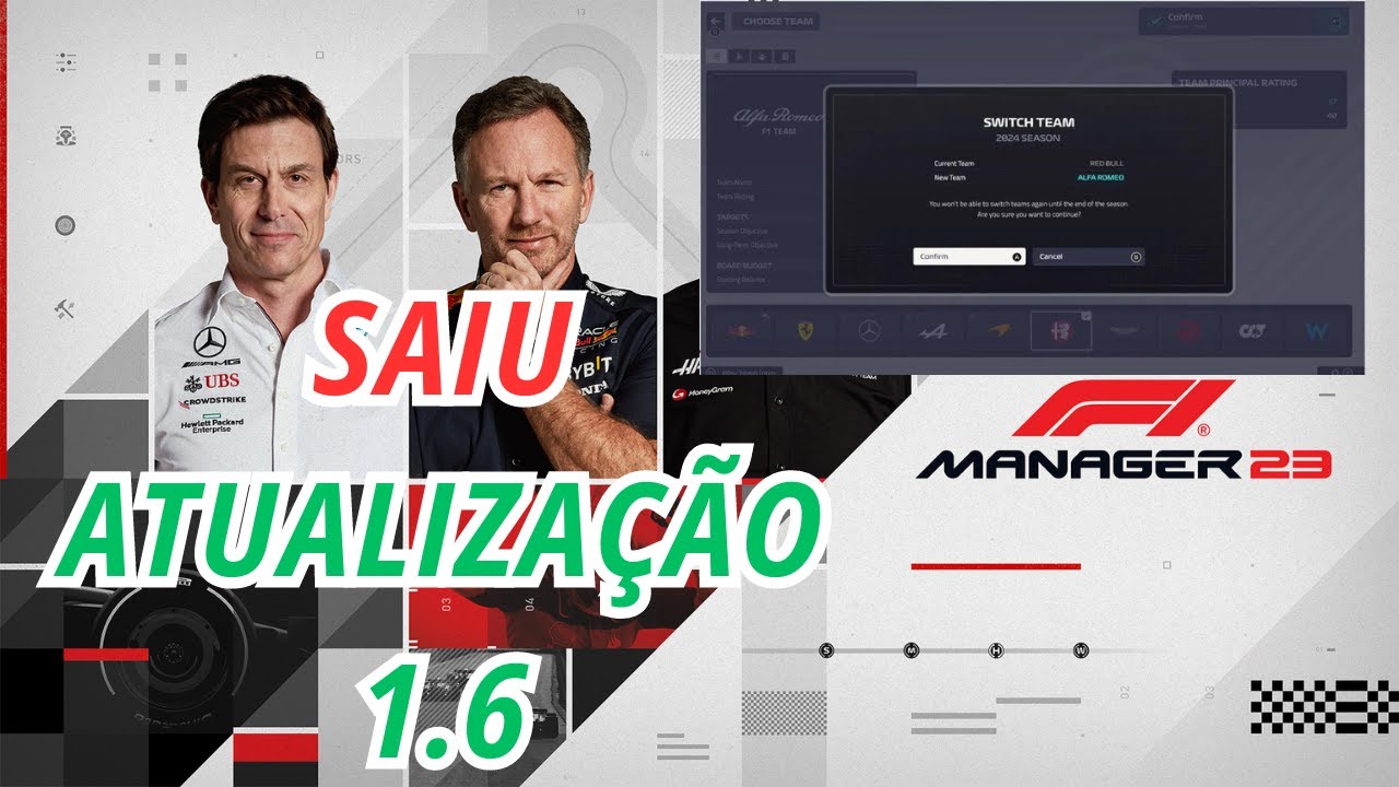 F1 Manager 23 TUDO SOBRE ATUALIZAÇÃO 1.6 - YouTube