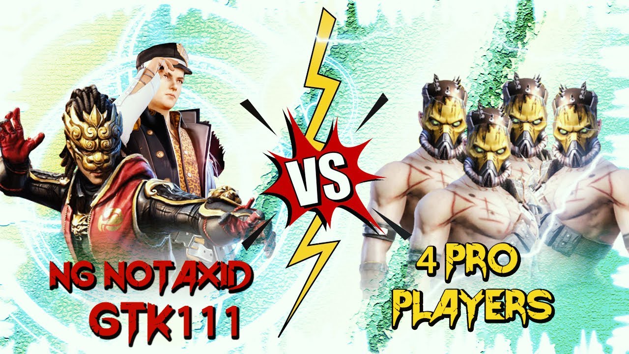 NOTAXID x GTK 111 vs 4 Pro player 👽 || A2K lineup || Garena free fire 🎯 ...