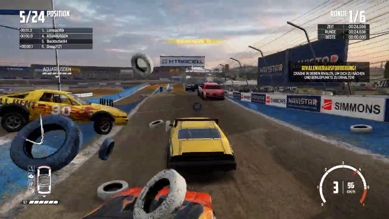 Wreckfest Dirt Devil Stadium 210 - YouTube