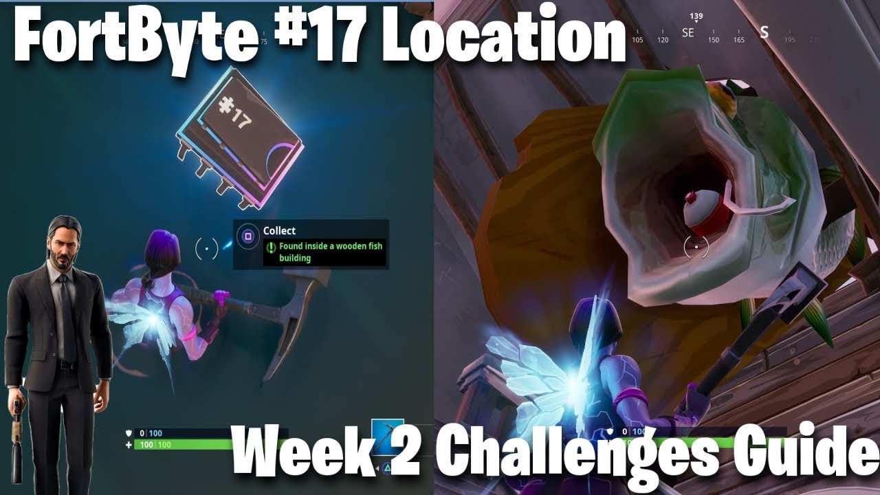 Fortnite Season 9 Week 2 Challenges Guide & FortByte 17 Location ...
