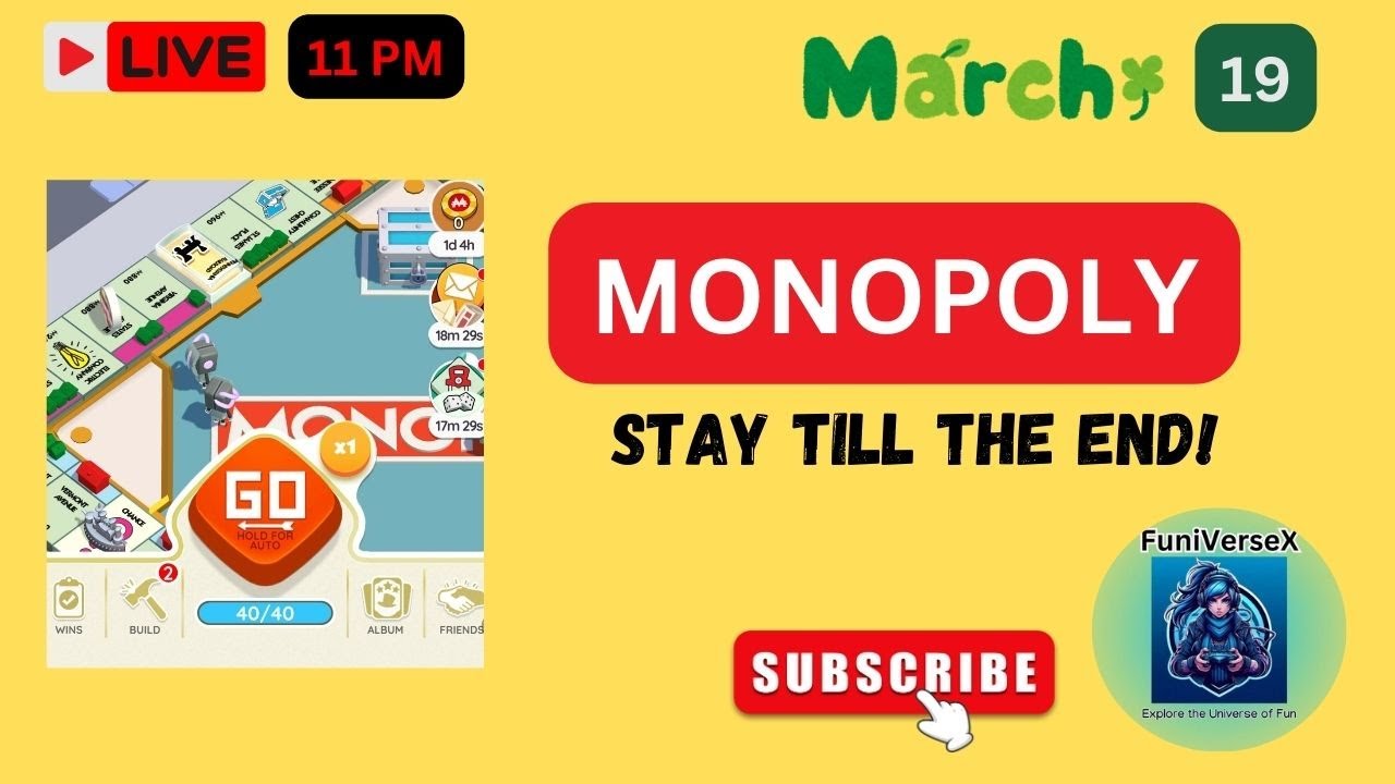 Rolling the Dice at Midnight ! Monopoly Madness 🎩🏠 LIVE Now! - YouTube