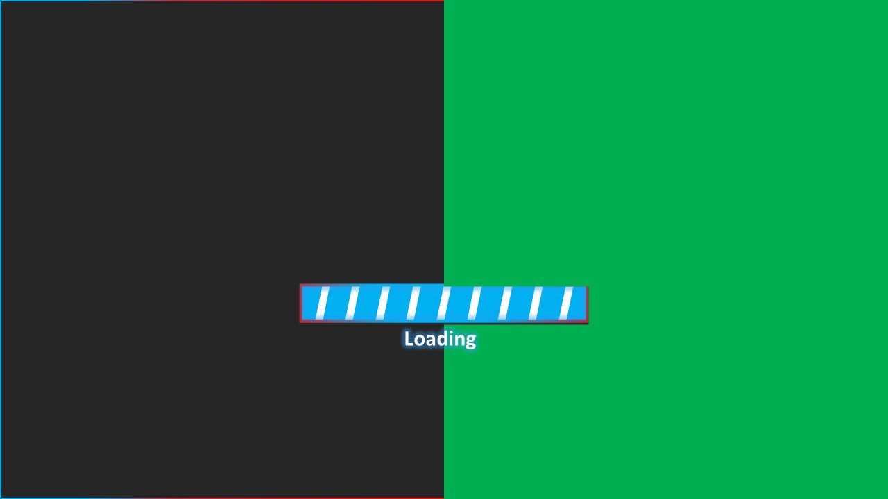 Loading animation with caption green screen - YouTube