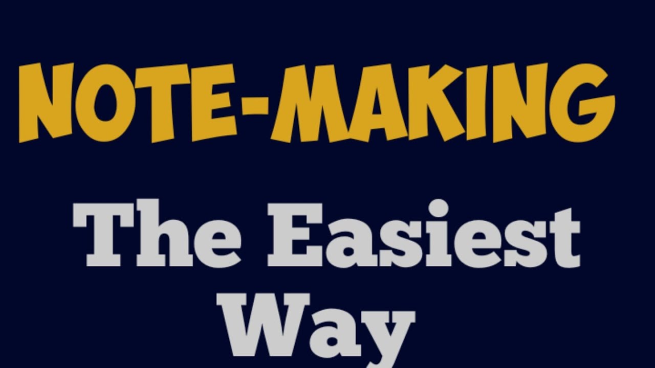 Note-making from a Given Passage-The Easiest Way-CBSE Class 12 English ...