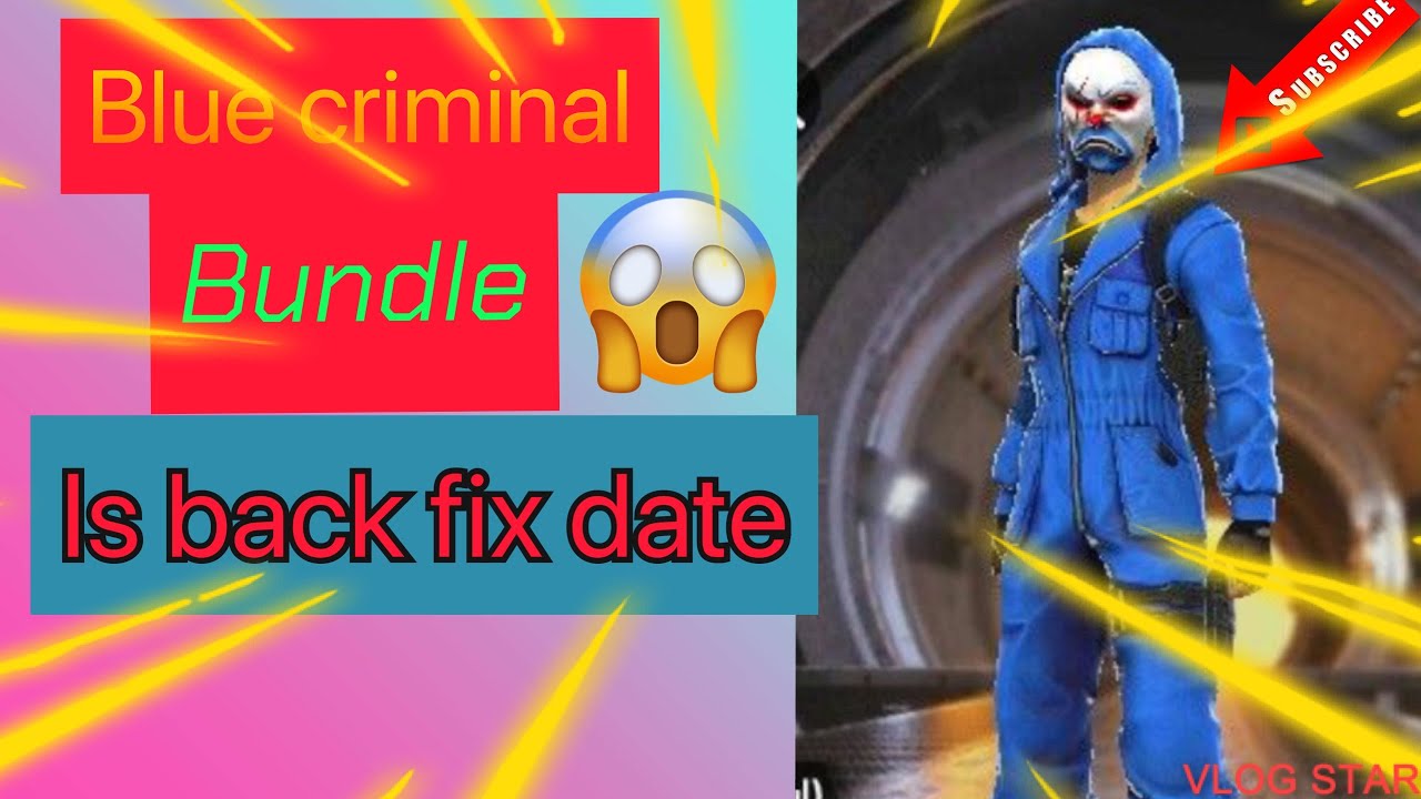 Free fire blue criminal bundle is back | all details |#totalgaming # ...