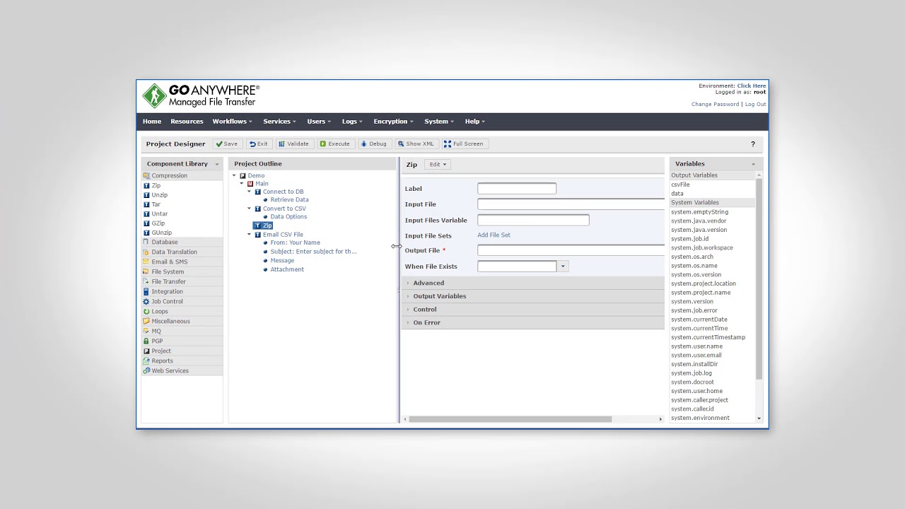Project Workflows - GoAnywhere Managed File Transfer Video Tour - YouTube
