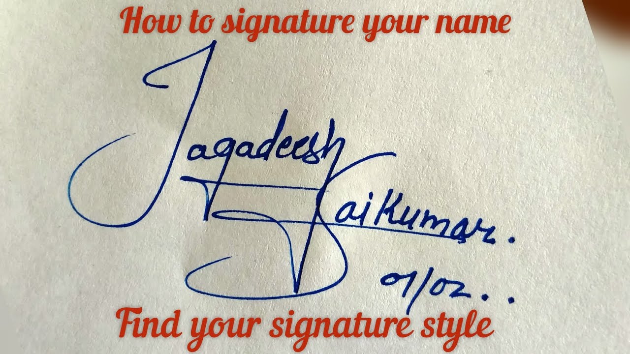 How to signature your name | Billinioare signature | Design your name ...