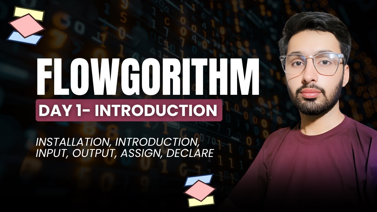 Flowgorithm Day 1 || Installation, Introduction, Input, Output, assign, Declare #flowchart #tech ...