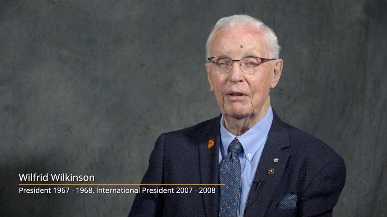 Rotary International Past President Wilf Wilkinson. - YouTube