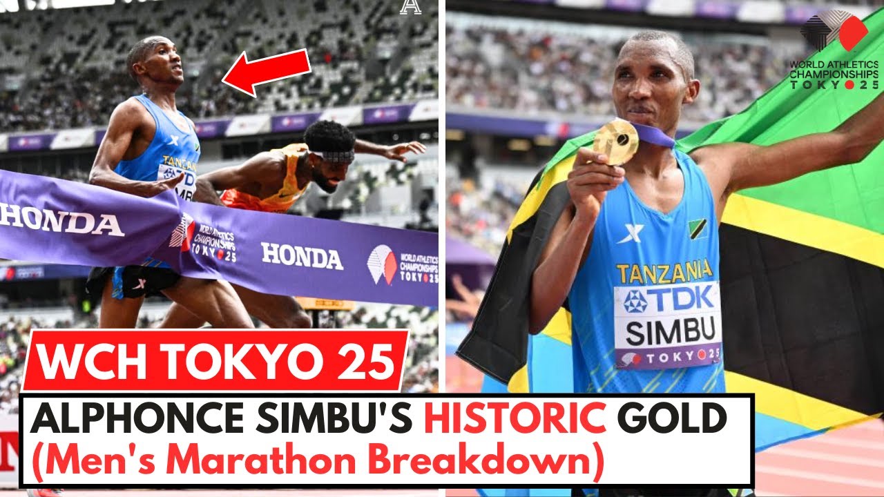 ALPHONCE SIMBU WINS | Tanzania's First Marathon Win in Tokyo World ...