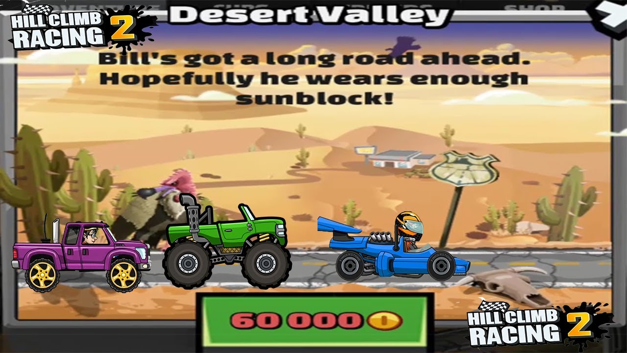Hill Climb Racing 2 Desert Valley Map - Android GamePlay FHD - YouTube