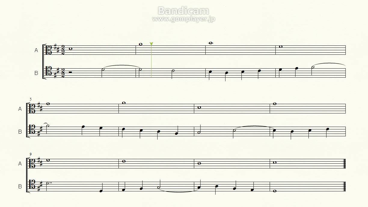厳格対位法 10度の転回可能 2声 長旋法 | Invertible counterpoint of 10 digrees, in 2 ...
