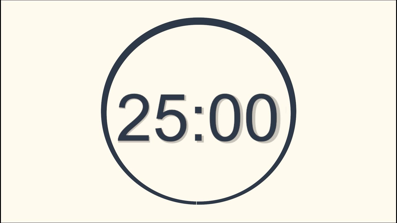 Temporizador 25 minutos - 25 minute Timer - YouTube