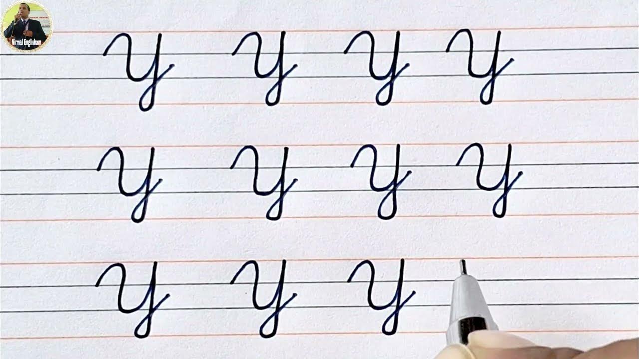 How To Write Capital Letter Y In Cursive | Capital Letter Y Cursive ...
