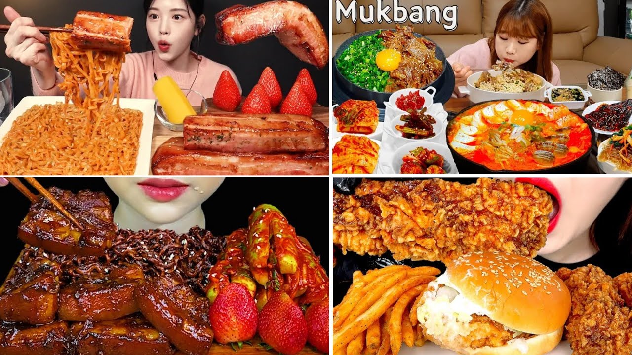 Mukbang asmr spicy food 190. Boki, Mizzang, Zcm Asmr, Zoey Asmr. 110323 ...