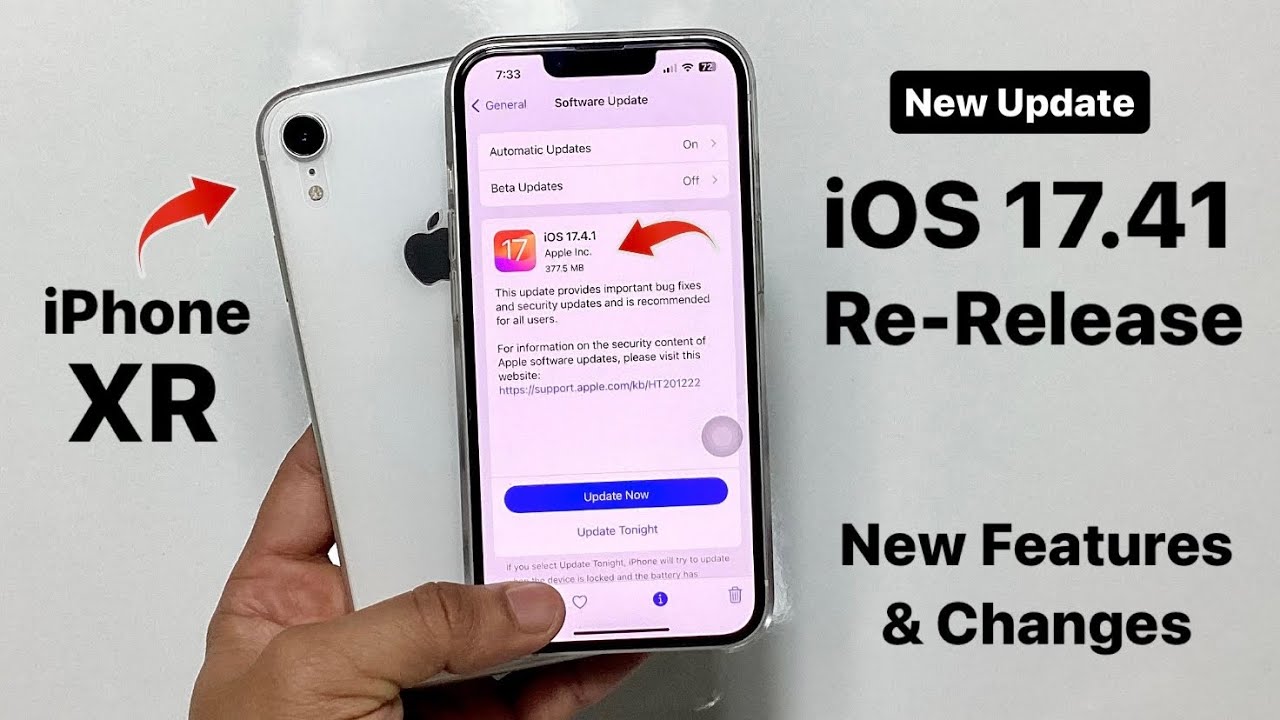 iPhone XR New Update - iOS 17.4.1 Re-Release Version on iPhone XR - New ...