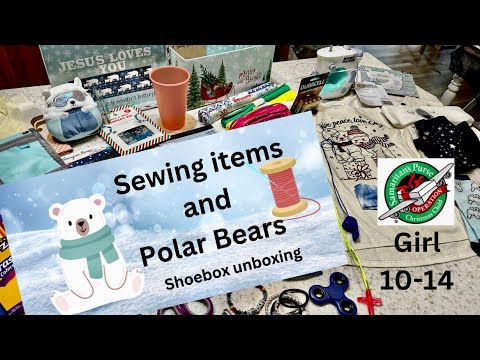 Operation Christmas Child Shoebox Unboxing - Girl 10-14 - Polar Bear ...