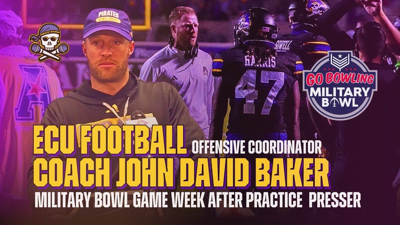 ECU Football Offensive Coordinator John David Baker press conference ...