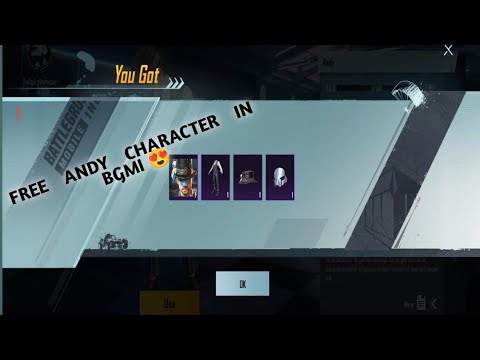 Free Andy character😍||How to get Free Andy character in Bgmi|| How to ...