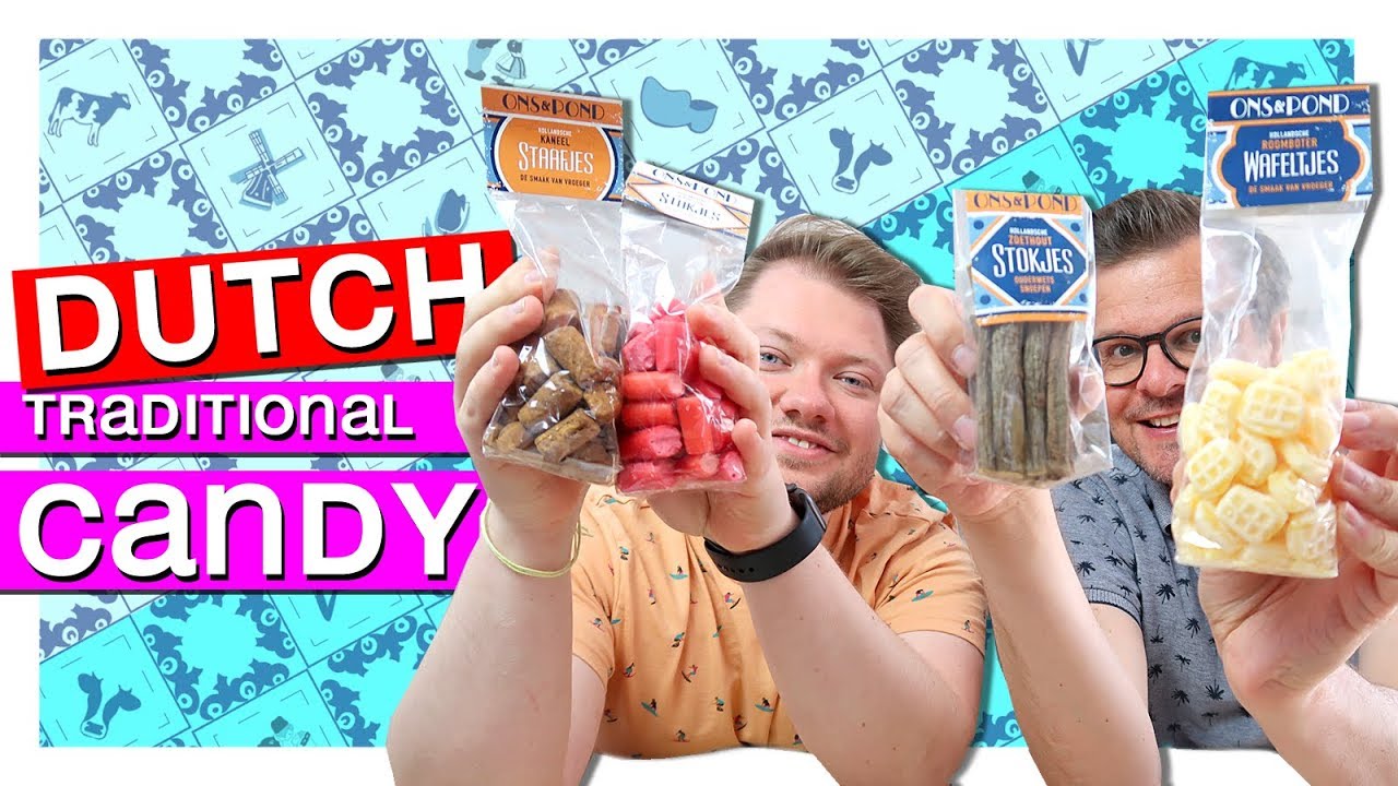 Trying DUTCH OLD FASHIONED CANDY // Living in the Netherlands // Dutch ...