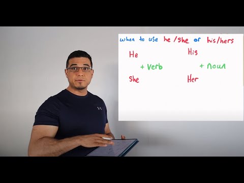 Grammar: Subject & Possessive Pronouns (he/she , his/hers) - YouTube