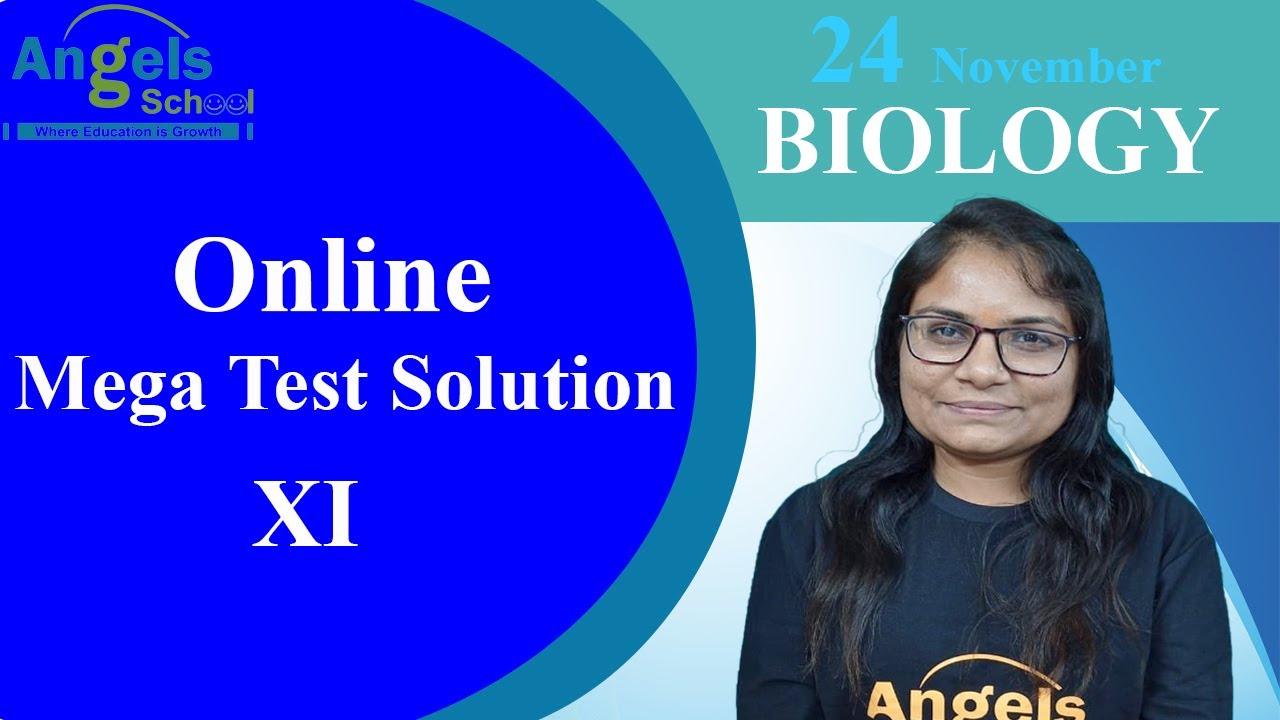 11 ENG BIOLOGY || NOVEMBER MEGA TEST SOLUTION - YouTube