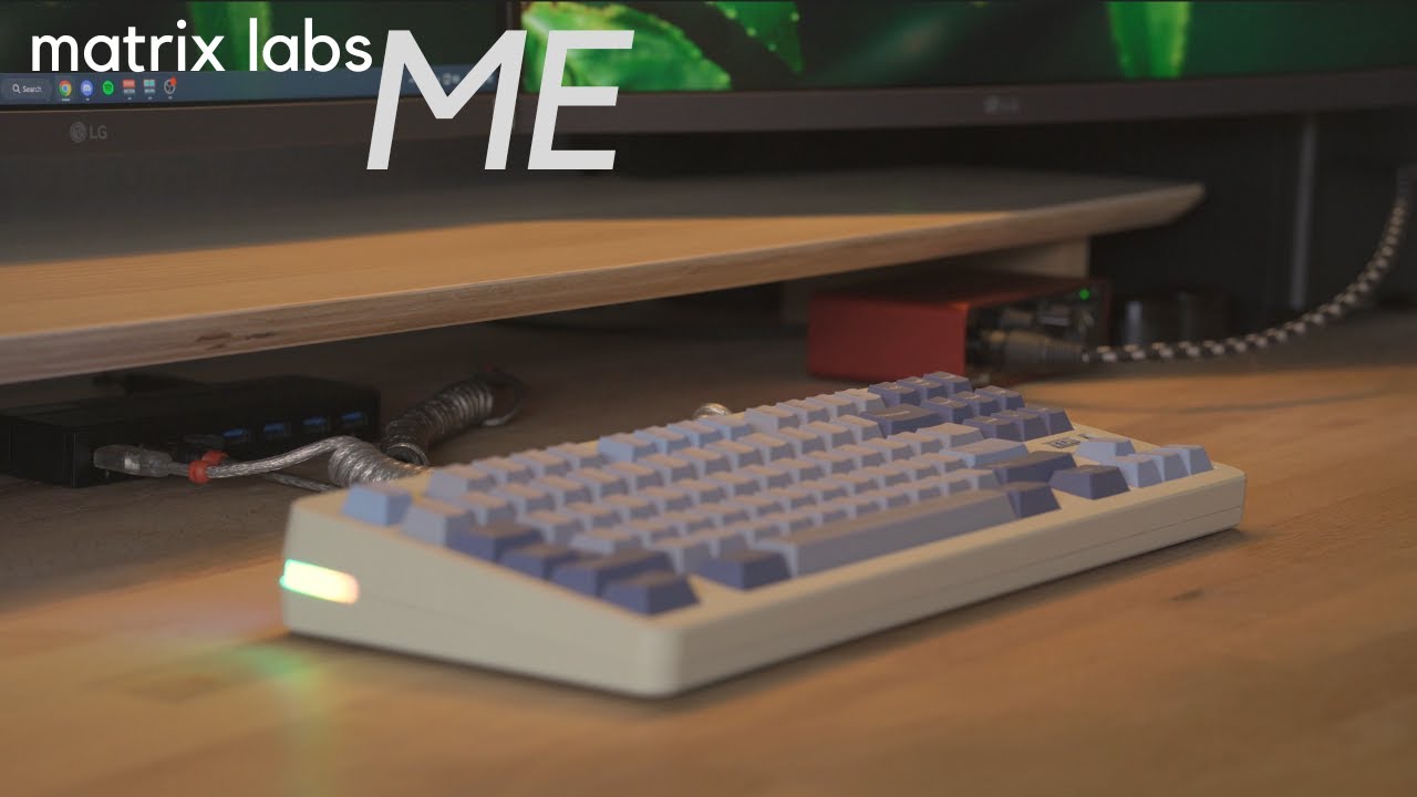 Matrix ME Keyboard Typing Sound Test - YouTube
