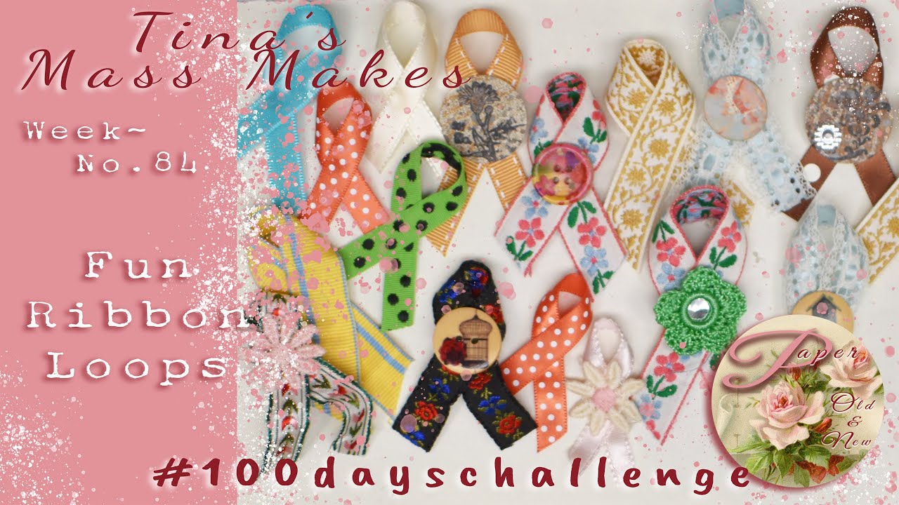 #100dayschallenge ~ Day 84: Ribbon Embellishments - YouTube