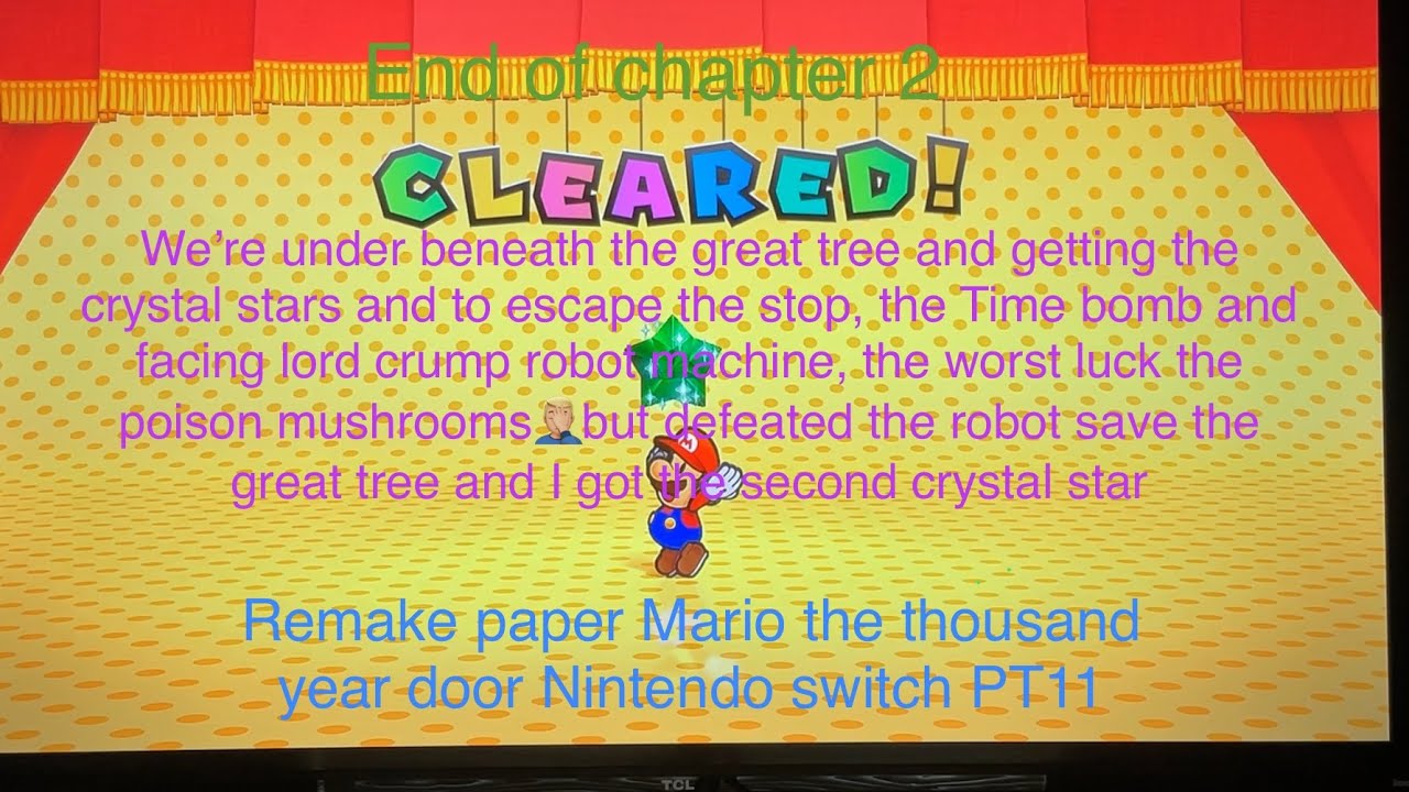 Save great tree & got second crystal star Remake Paper Mario thousand ...