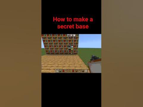 How to make a secret base in minecraft || #minecraft #youtube # shorts ...