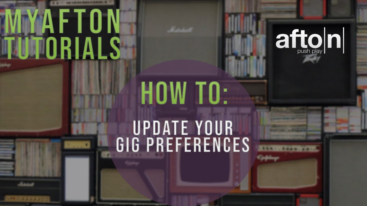 How To Update Your Gig Preferences - YouTube