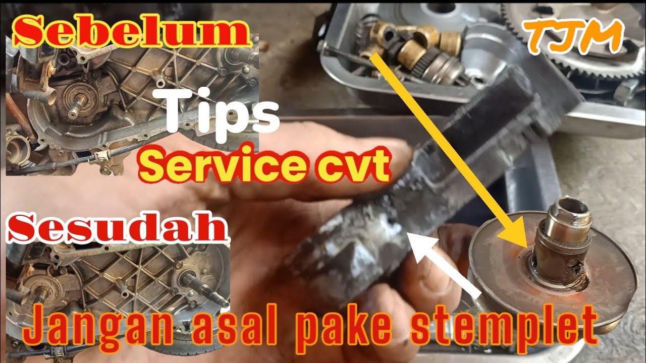 CARA SERVIS CVT VARIO 110 SENDIRI PASTI BISA @bengkelimah - YouTube