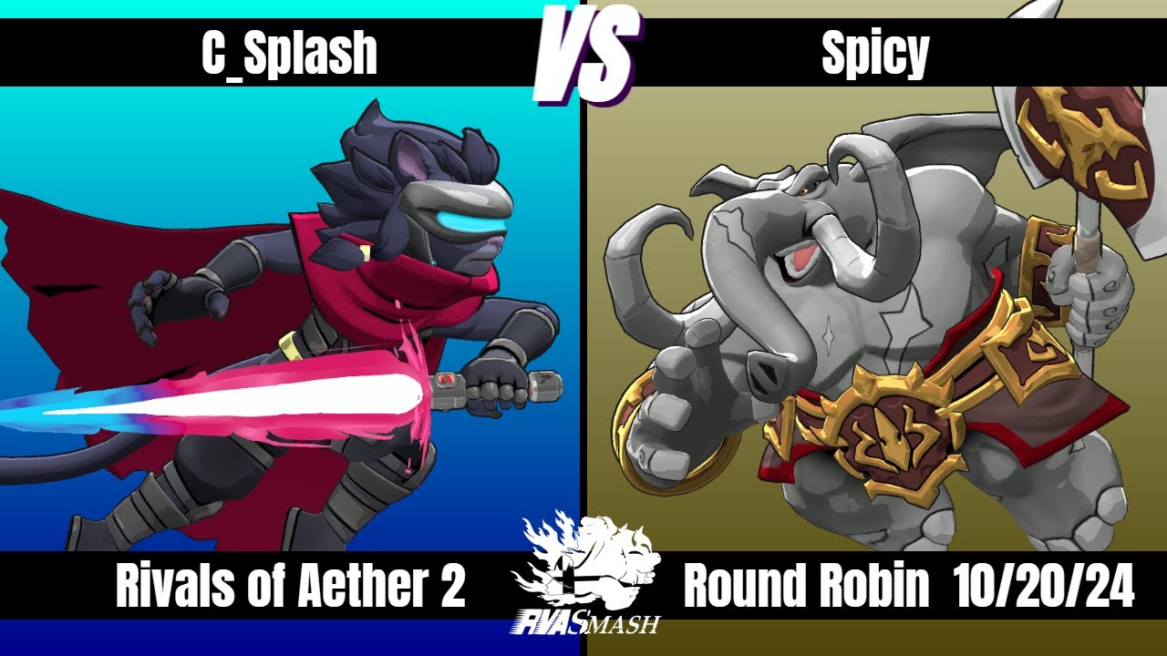 RVA Smash 148: Rivals of Aether 2 | C_Splash (Clairen) vs Spicy ...