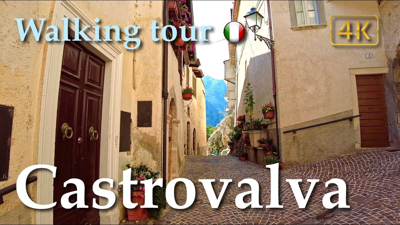 Castrovalva (Abruzzo), Italy【Walking Tour】History in Subtitles - 4K ...
