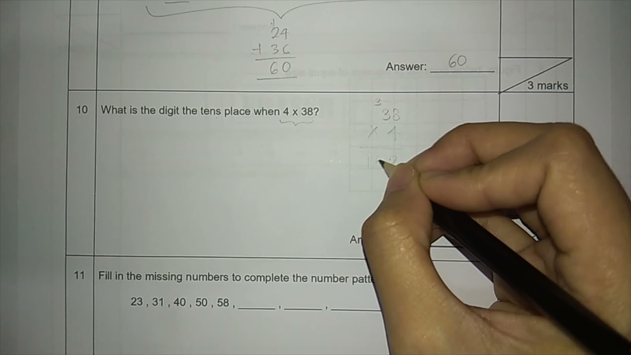 PSR 2020 Mathematics Paper 2 Question 10 (REVISION 1) - YouTube