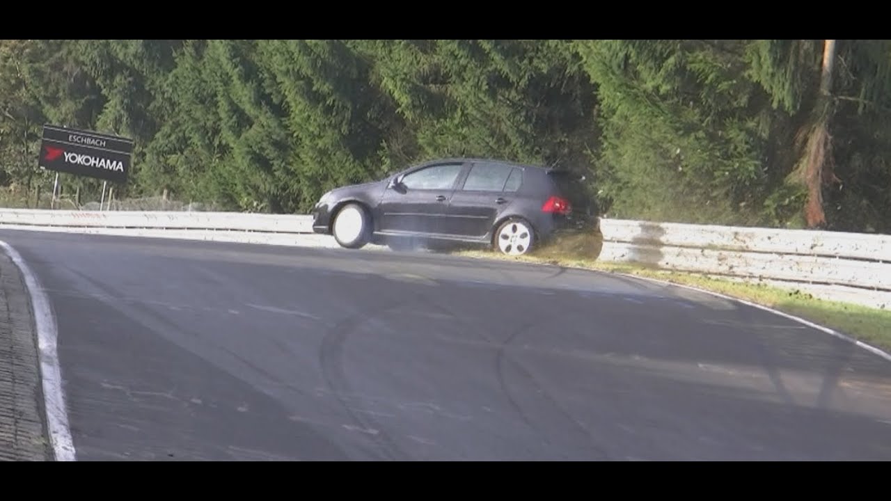 Nordschleife-- CRASH ACCIDENT UNFALL -- Golf V GTI Touristenfahrten 28 ...