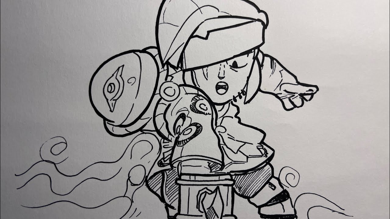 How to Draw Kenji - Brawl Stars Kenji Drawing - YouTube