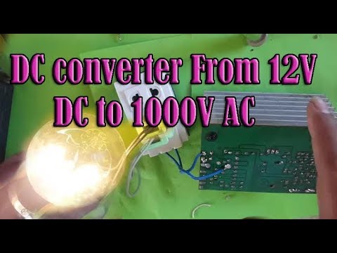High Voltage out 1000V AC using power Supply DC converter From 12V DC ...