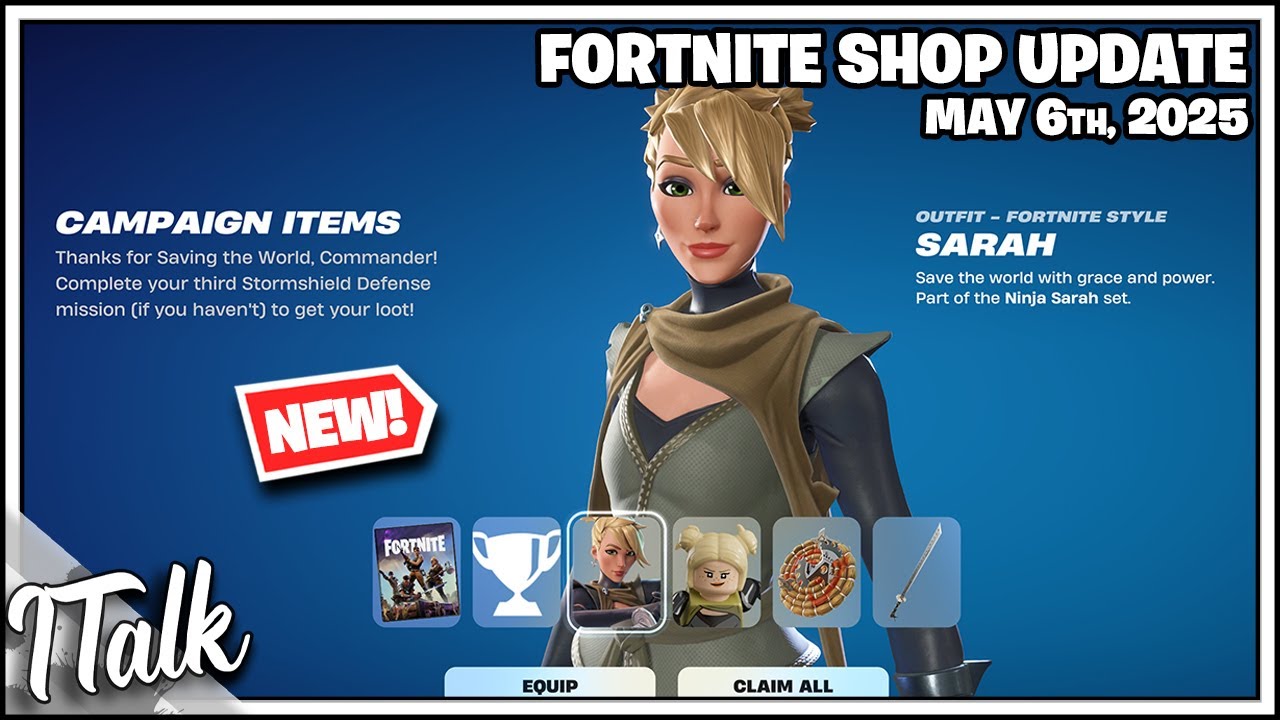 *NEW* SARAH STW PACK & STARTER PACK! Fortnite Item Shop [May 6th, 2025 ...
