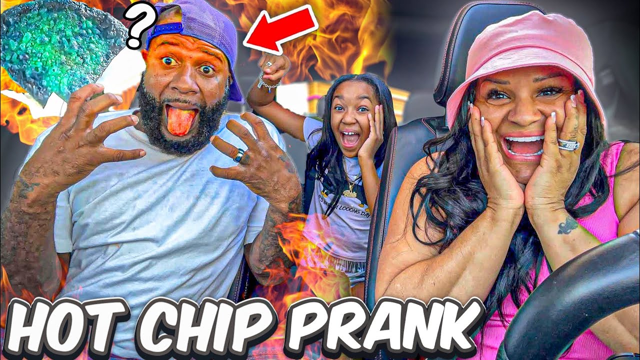 HOT CHIP PRANK ON DAD - YouTube