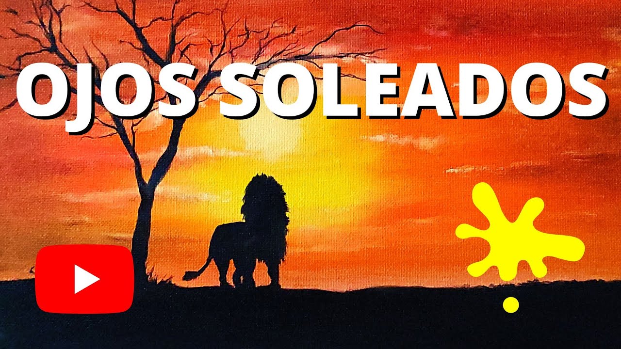 LEÓN MIRANDO AL SOL - ES SIMBA? - PINTURA - OJOS SOLEADOS - SPEEDPAINT ...