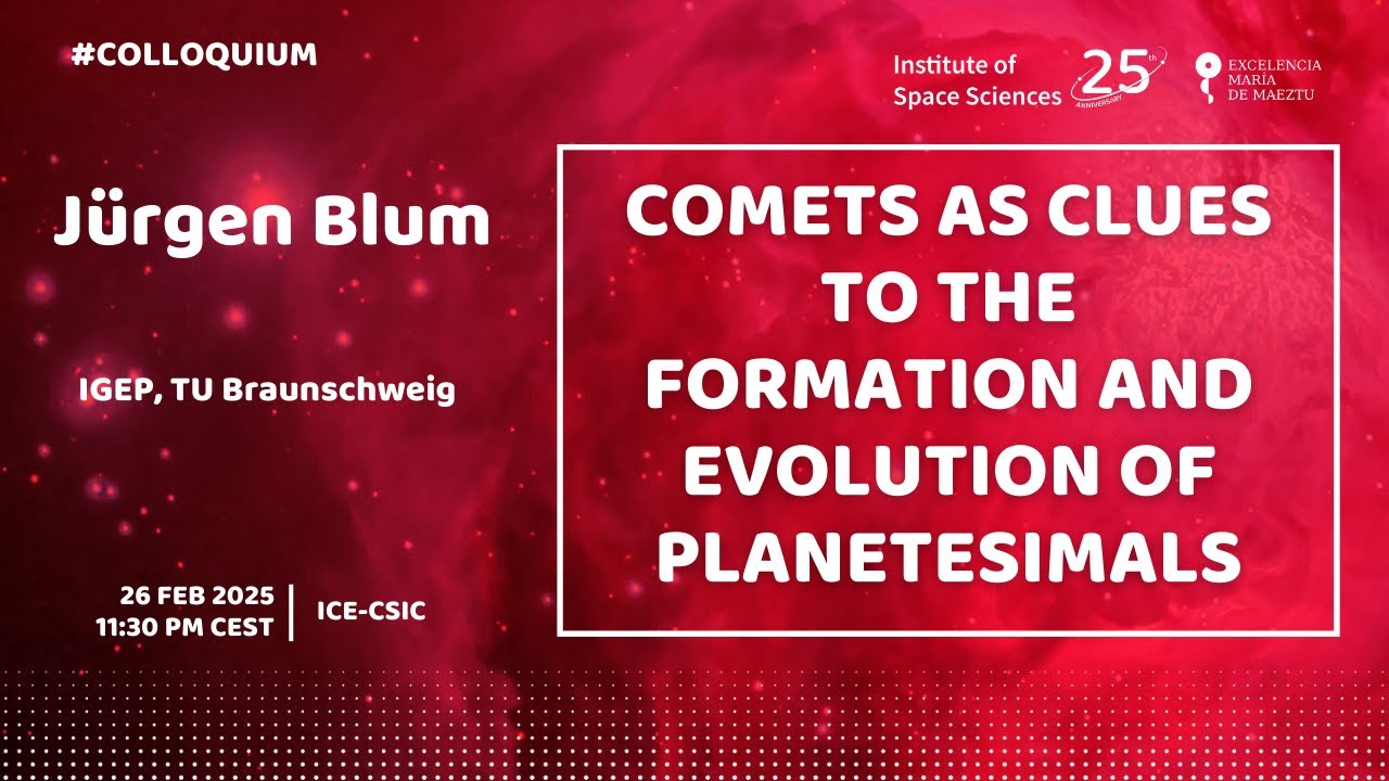 Comets as clues to the formation and evolution of planetesimals - YouTube