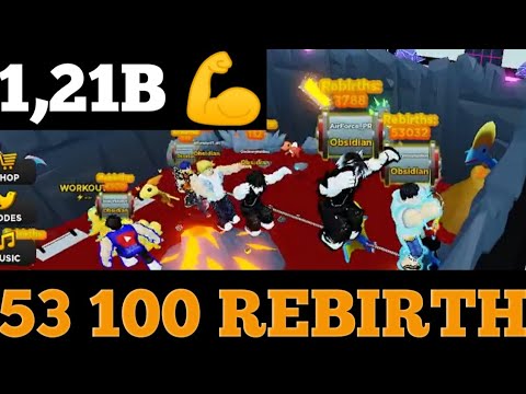 1.21B STRENGHT FOR 53100 REBIRTH STRONGMAN SIMULATOR ROBLOX - YouTube