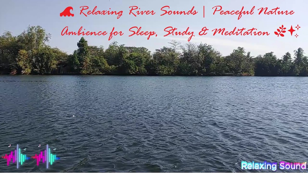 🌊 Relaxing River Sounds Peaceful Nature Ambience for Sleep, Study ...