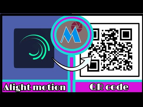Alight motion: how to illustrate QR code in android phone. - YouTube