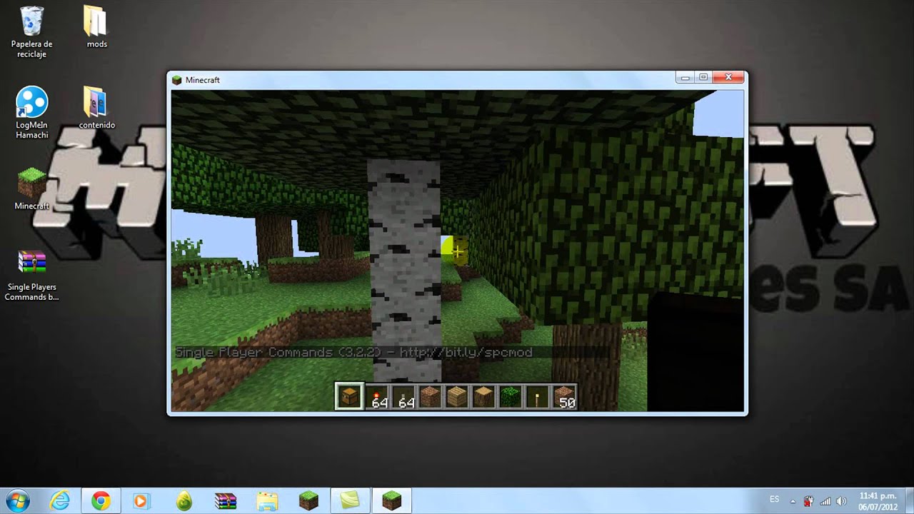 Como descrgar e instalar SinglePlayerCommands (SPC) Minecraft 1.2.5 ...
