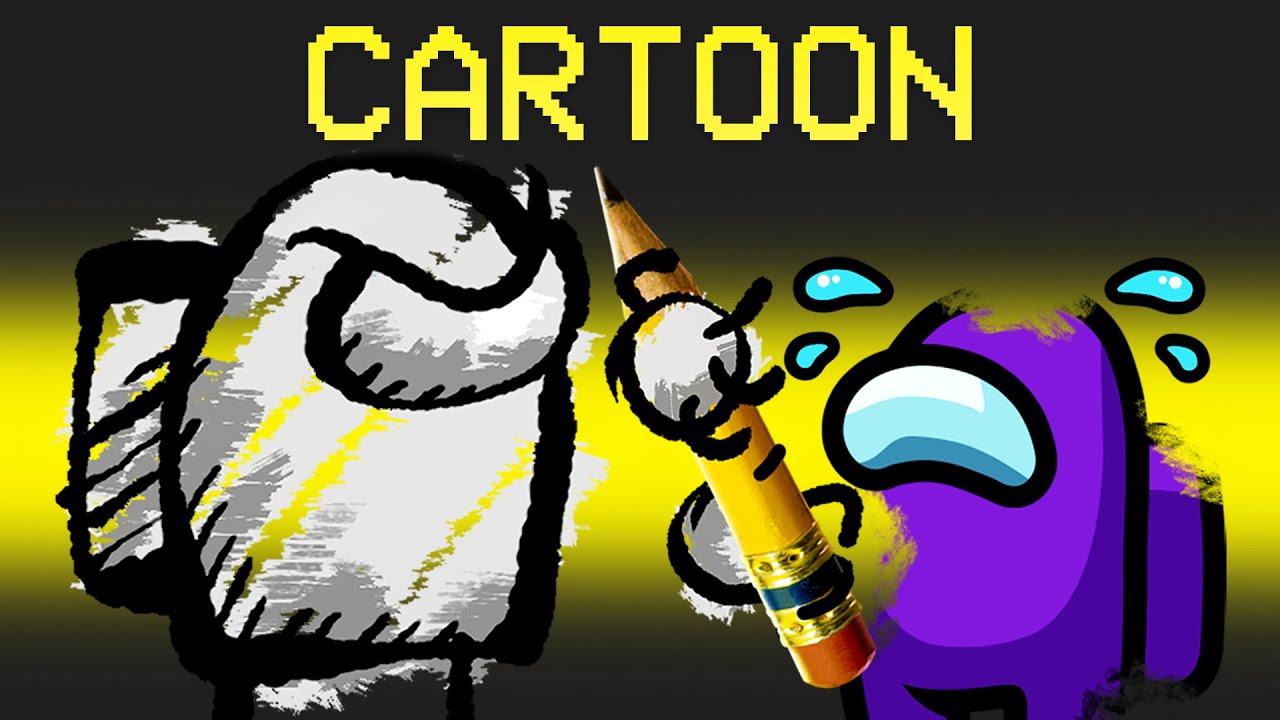 Survive the Eraser Role in Among Us (cartoon mod) - YouTube