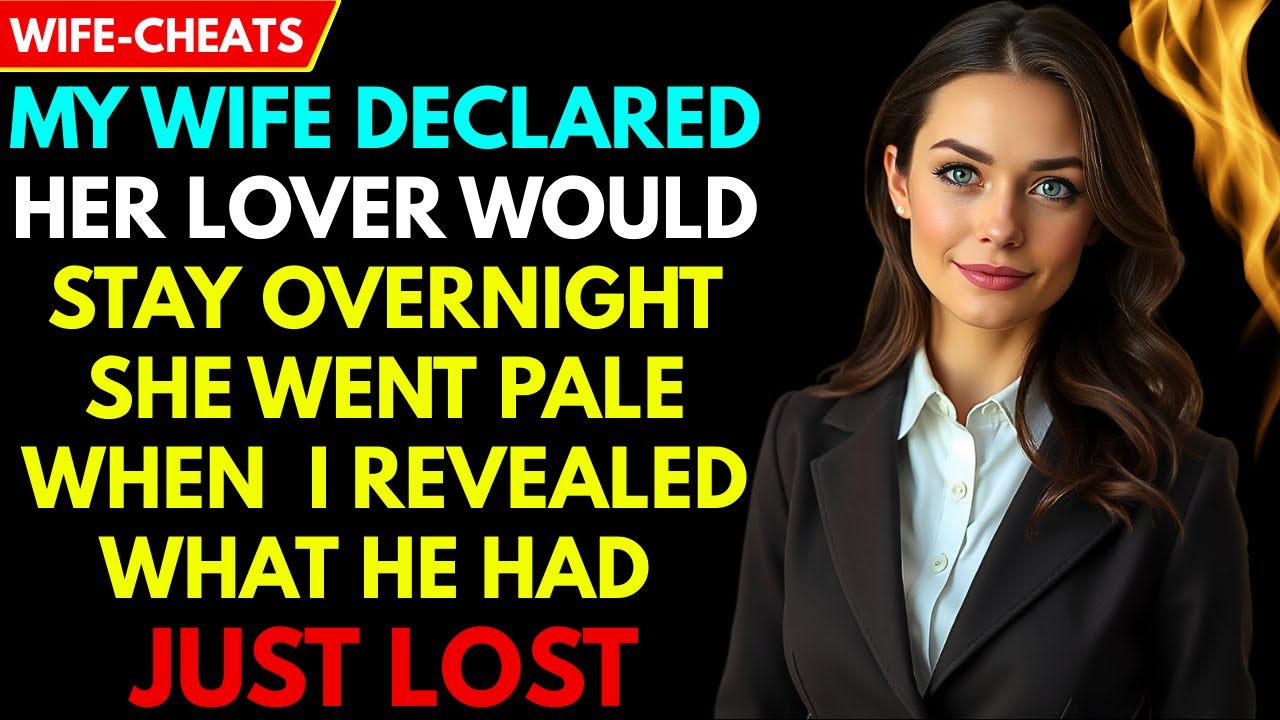 My Wife Declared Her LOVER Would Stay Overnight She Went PALE When I ...
